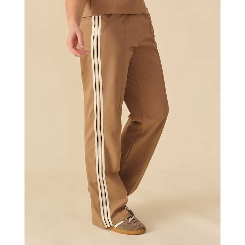 FOS Broek 7701 Ria Tape Camel - Mode bij Anneloes